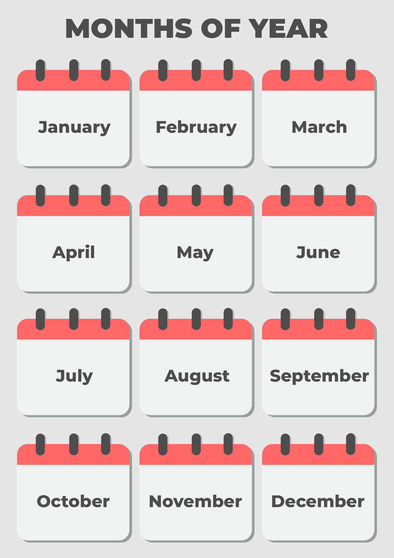 Months Of The Year Chart Tcr7628 Teacher Created Resources Gambaran