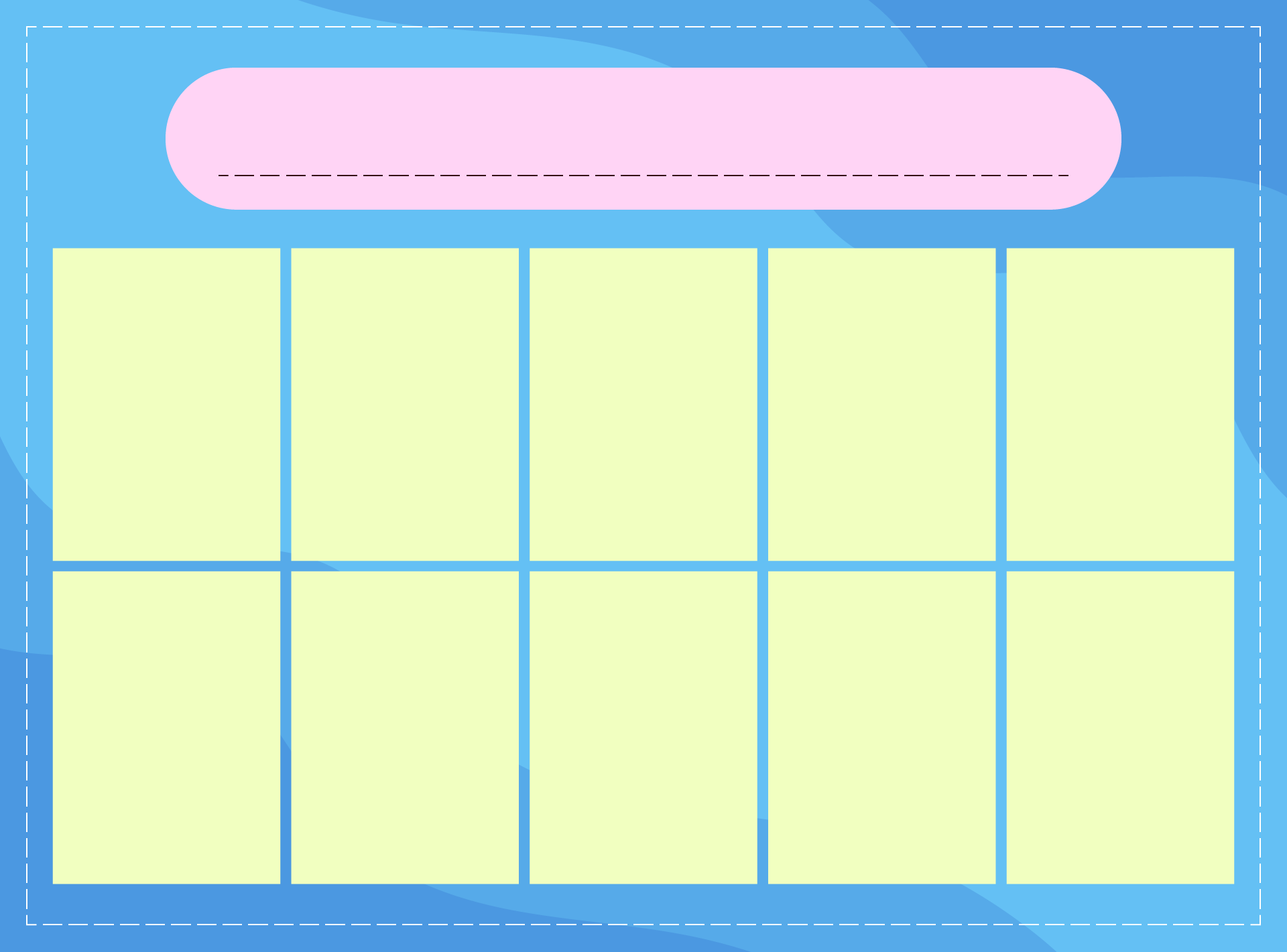 Blank 10 Frame Printable Printable Templates