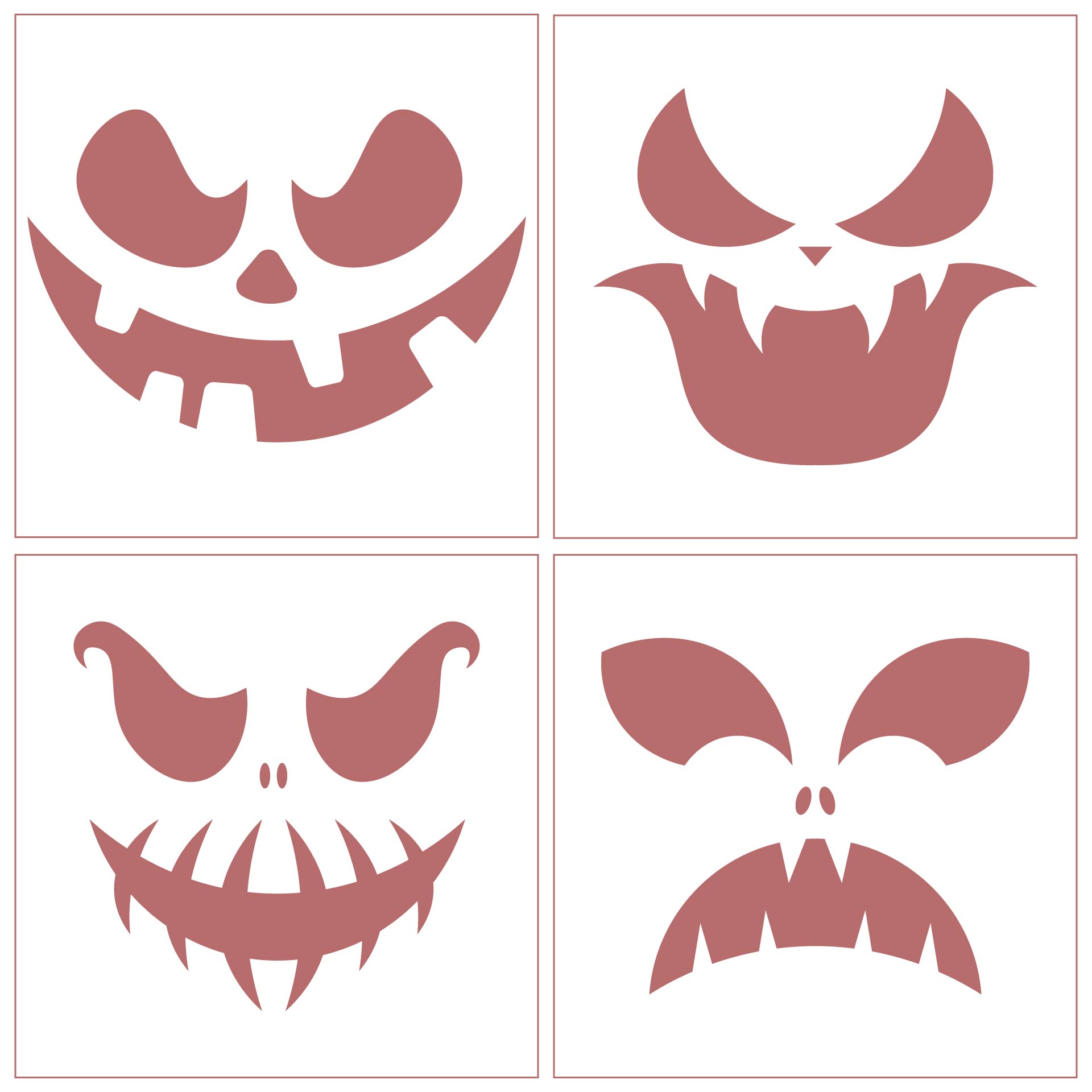 Printable Pumpkin Stencils Scary Printable World Holiday