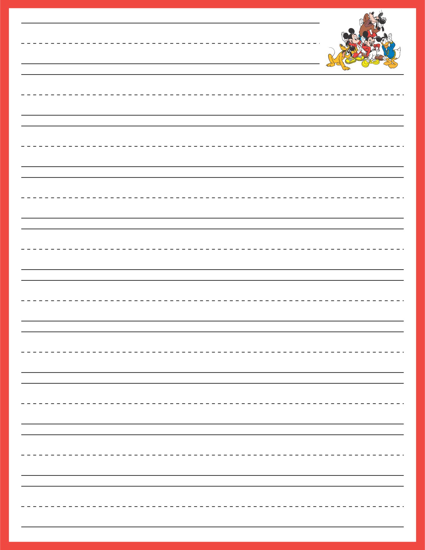 Template For Lined Paper Database