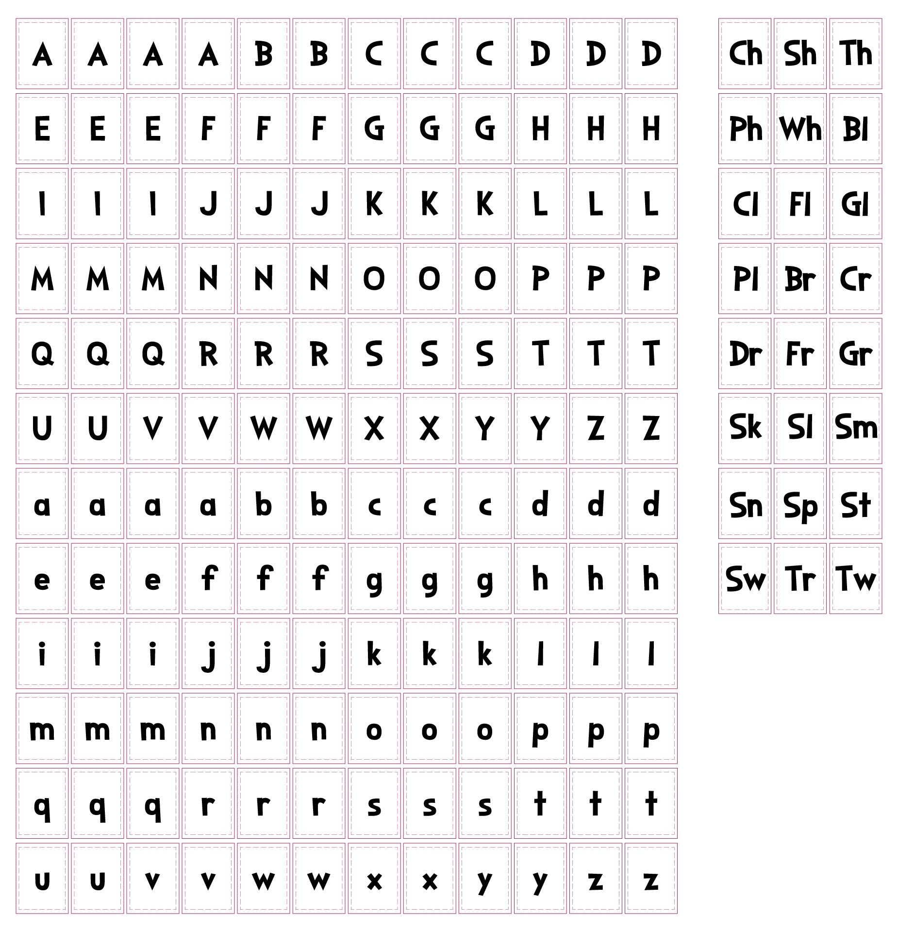 10 Best Free Printable Letter Tiles Printablee