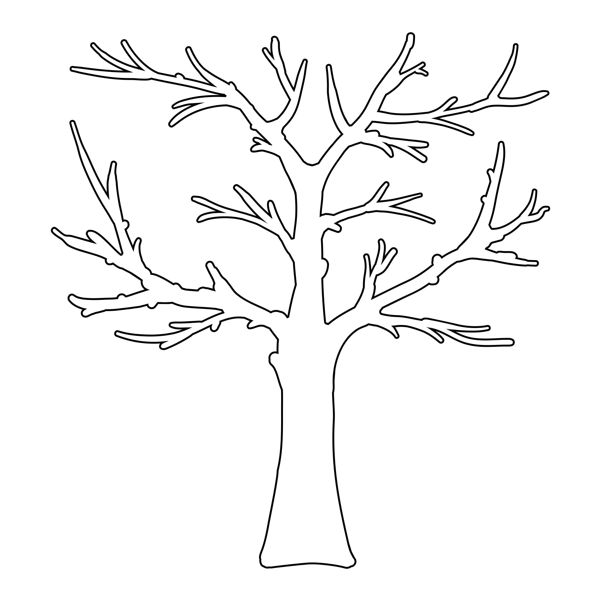 Bare Tree Template Printable
