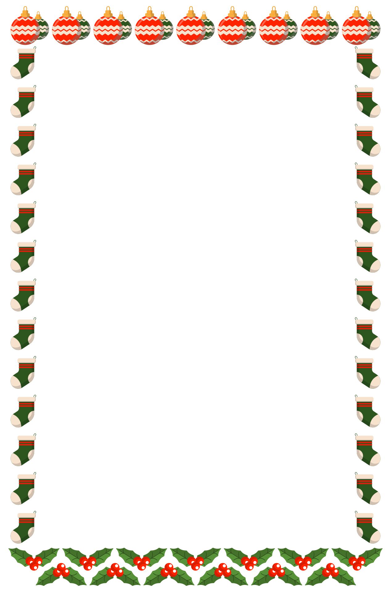 Christmas Letterhead Paper Free Printable Printable Form Templates
