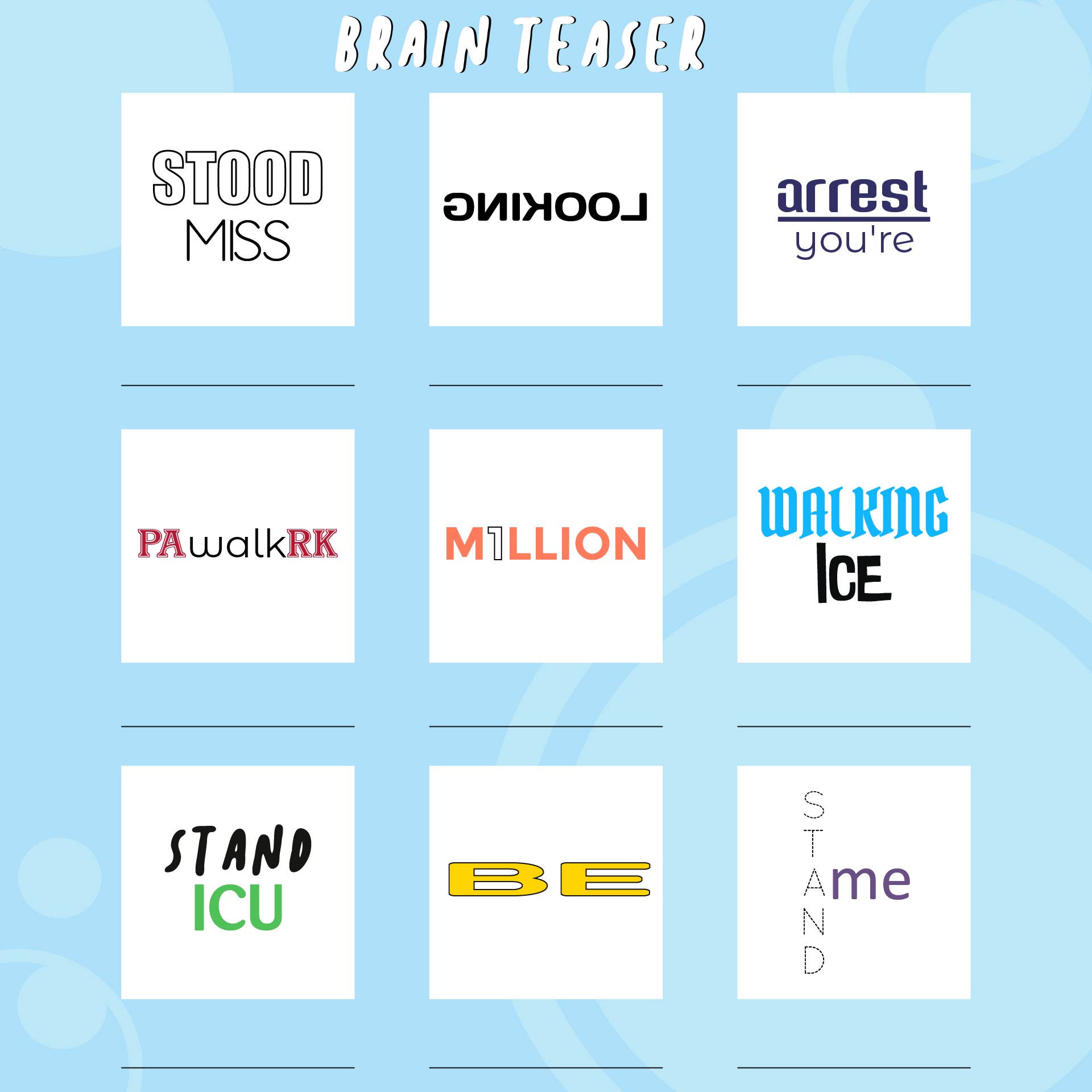 10 Best Brain Games Seniors Printable Worksheets Printablee