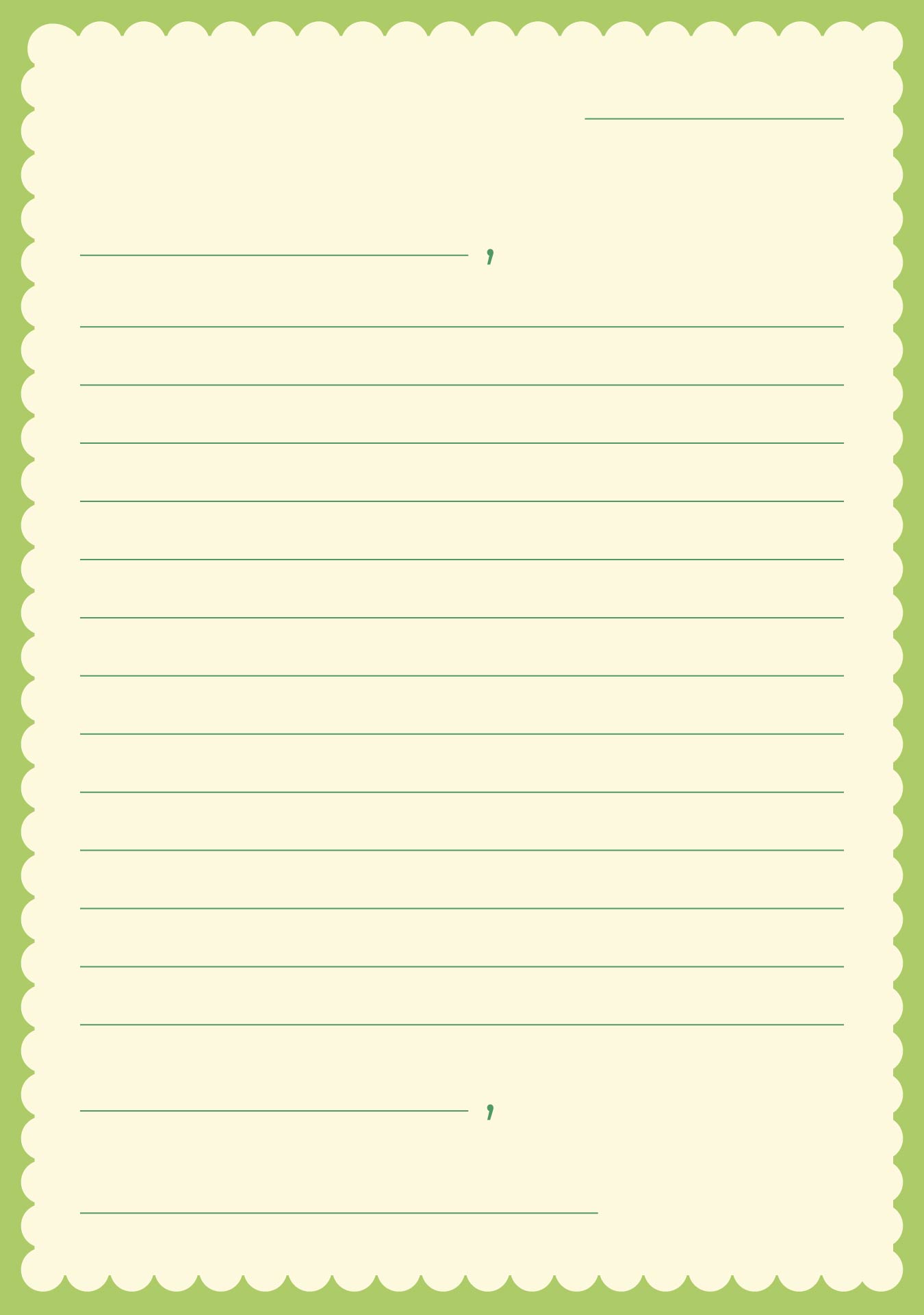 Free Friendly Letter Template Printable