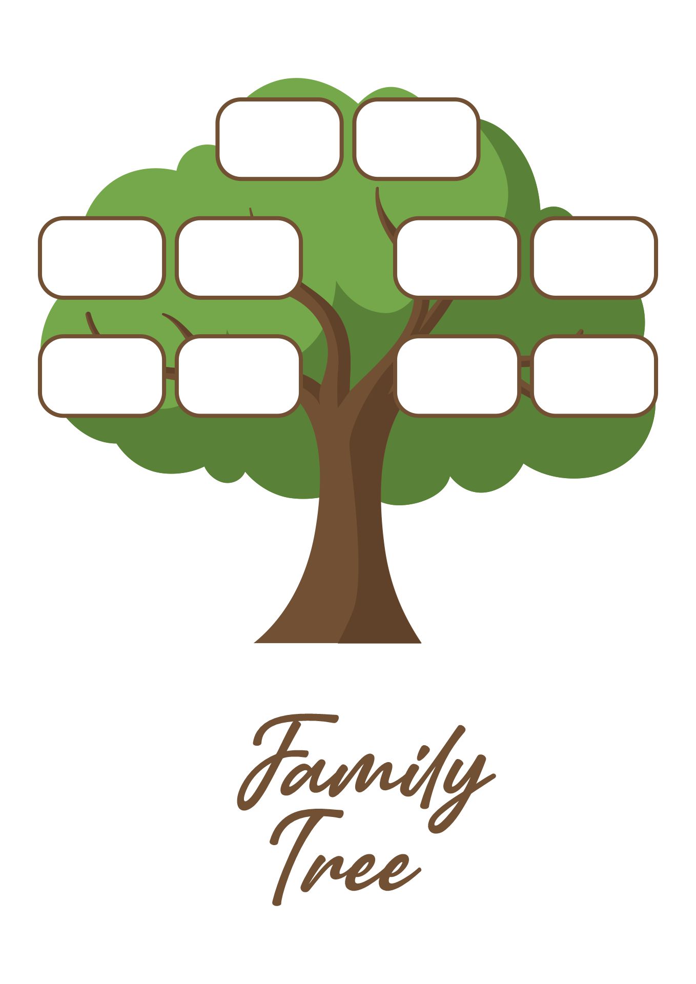 Family Tree Template Kids 10 Free PDF Printables Printablee