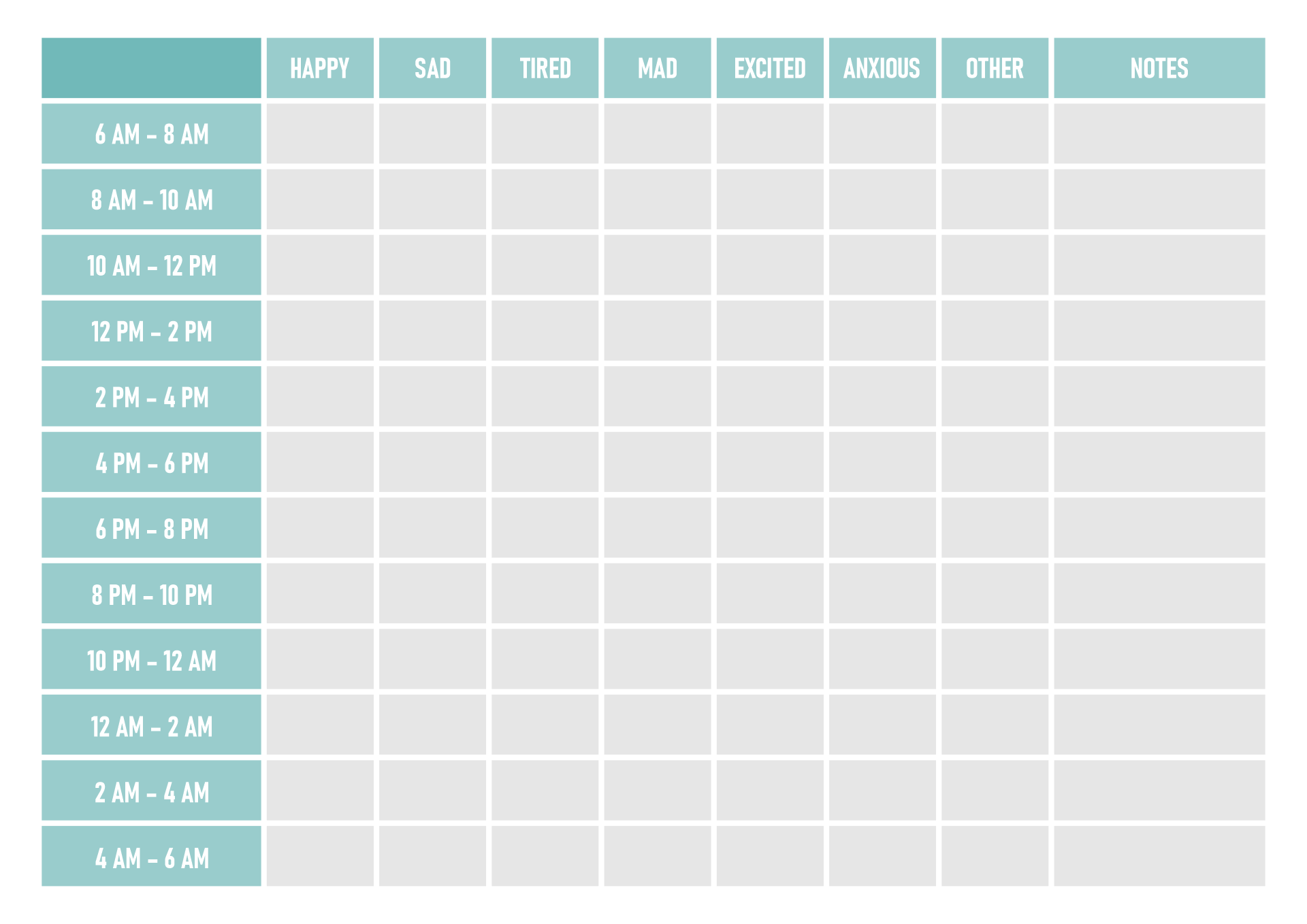 10 Best 3 Column Chart Printable Templates Printablee