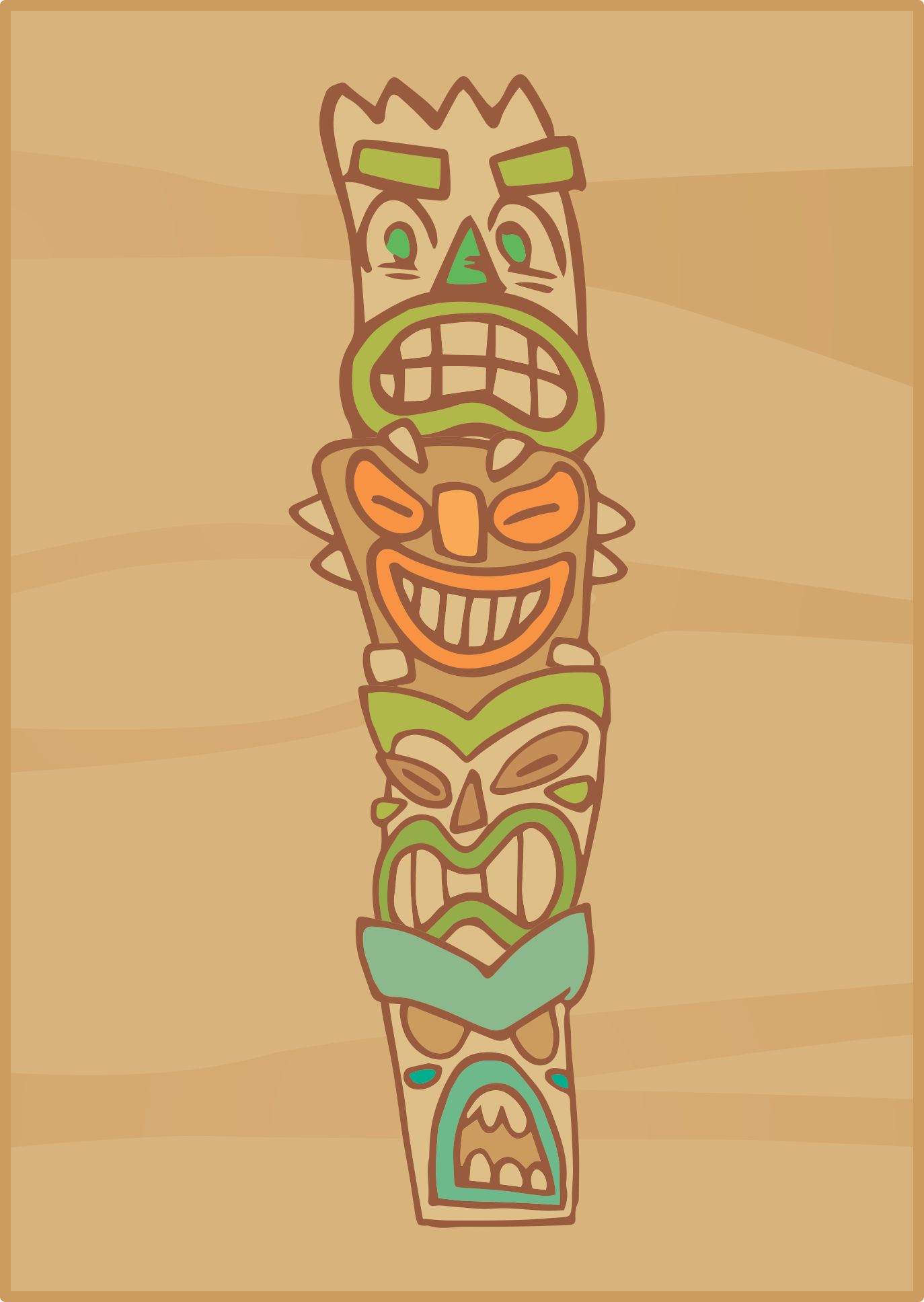 Printable Totem Pole Cutouts Customize And Print