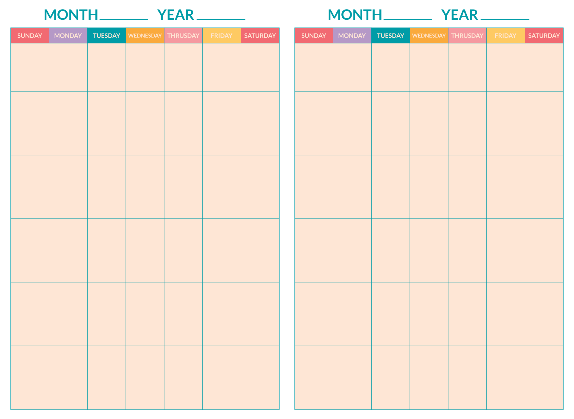 10 Best 2 Week Printable Calendar Weekly With Time Printablee