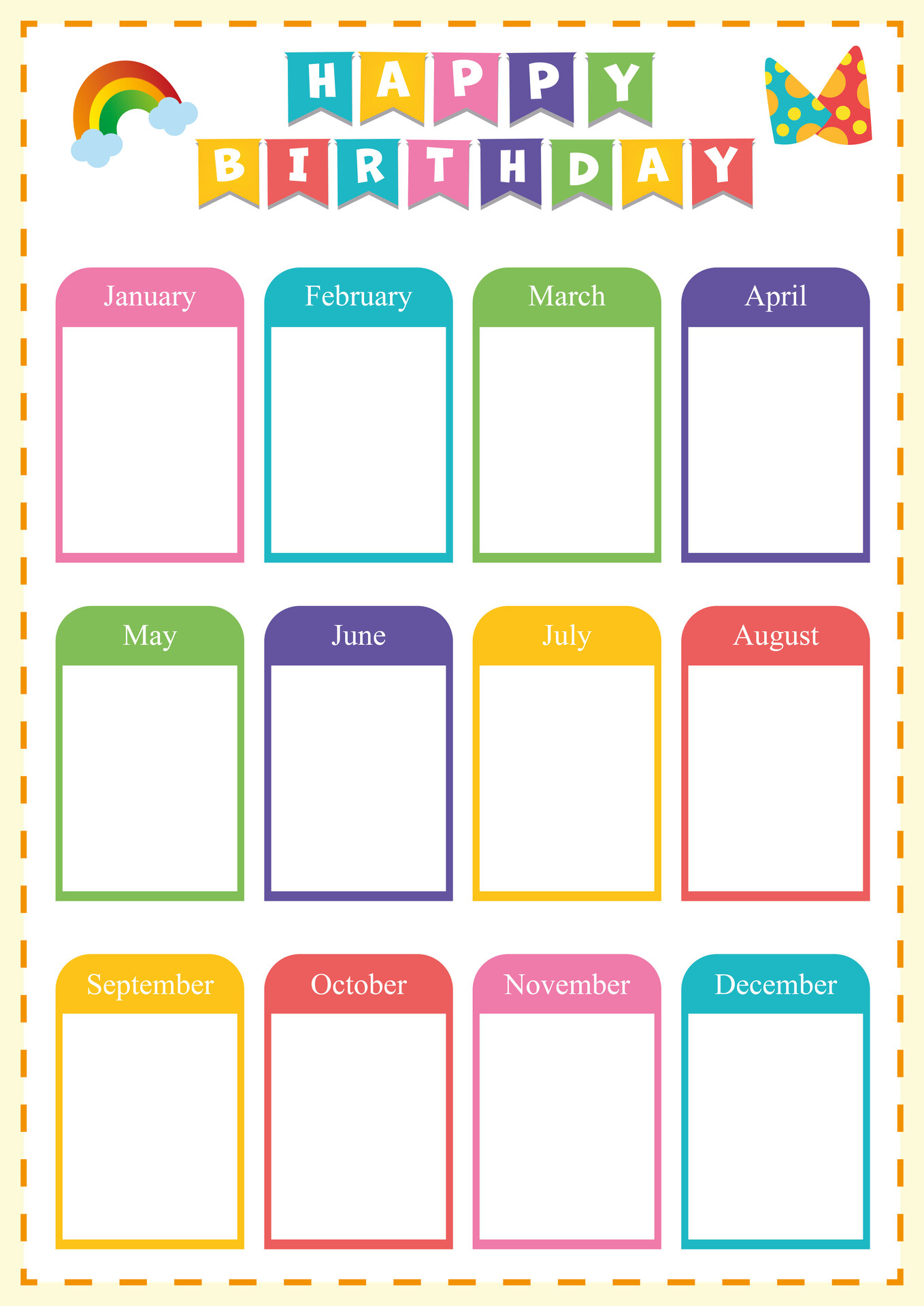 10 Best Printable For Classroom Birthday Charts Printablee