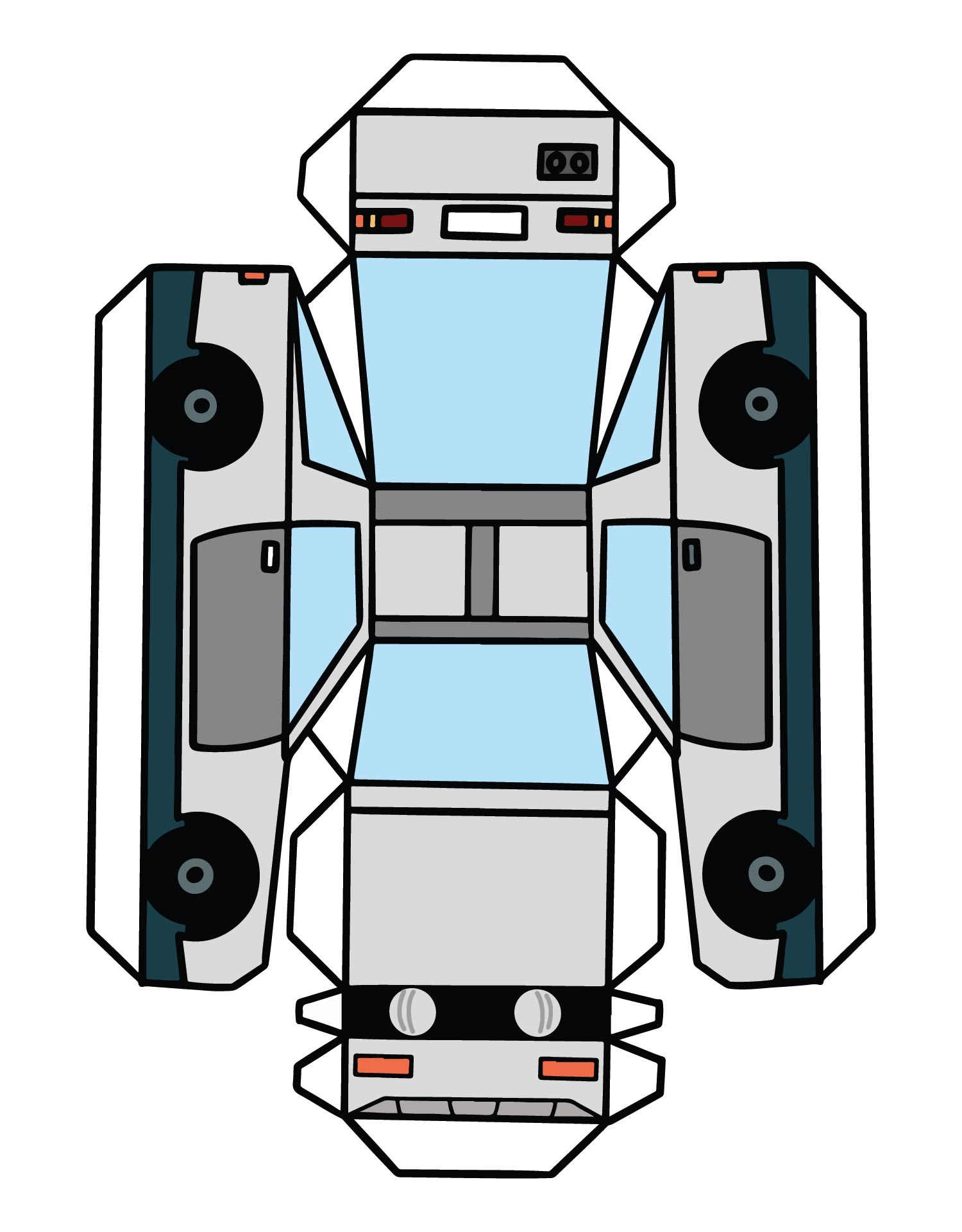 5 Best Paper Car Templates Printable For Free At Printablee