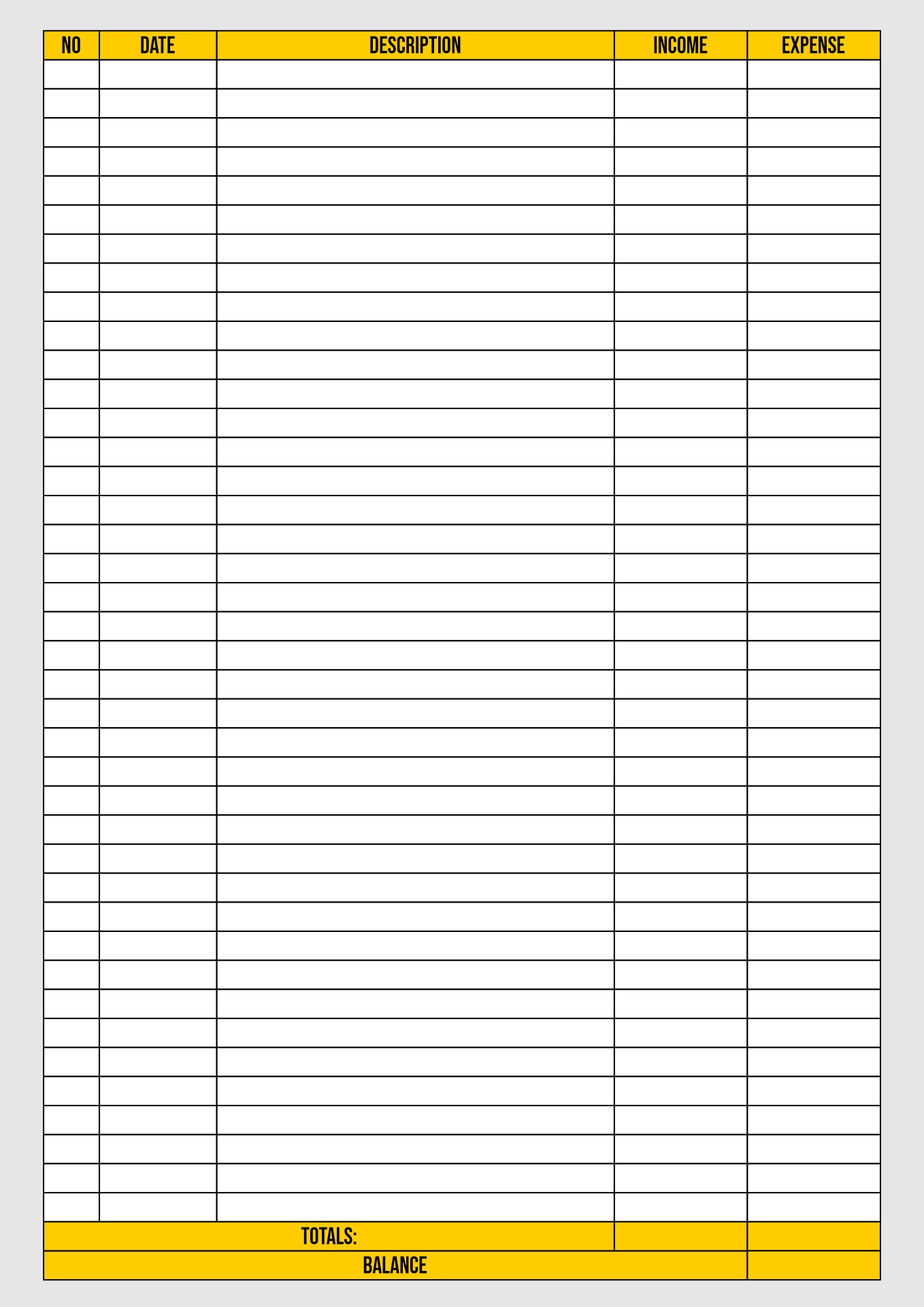 Free Printable Ledger Sheets Pdf Customize And Print