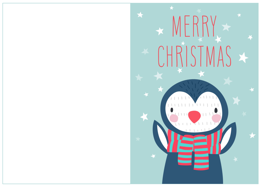 5 Best Printable Christmas Card Templates Printablee