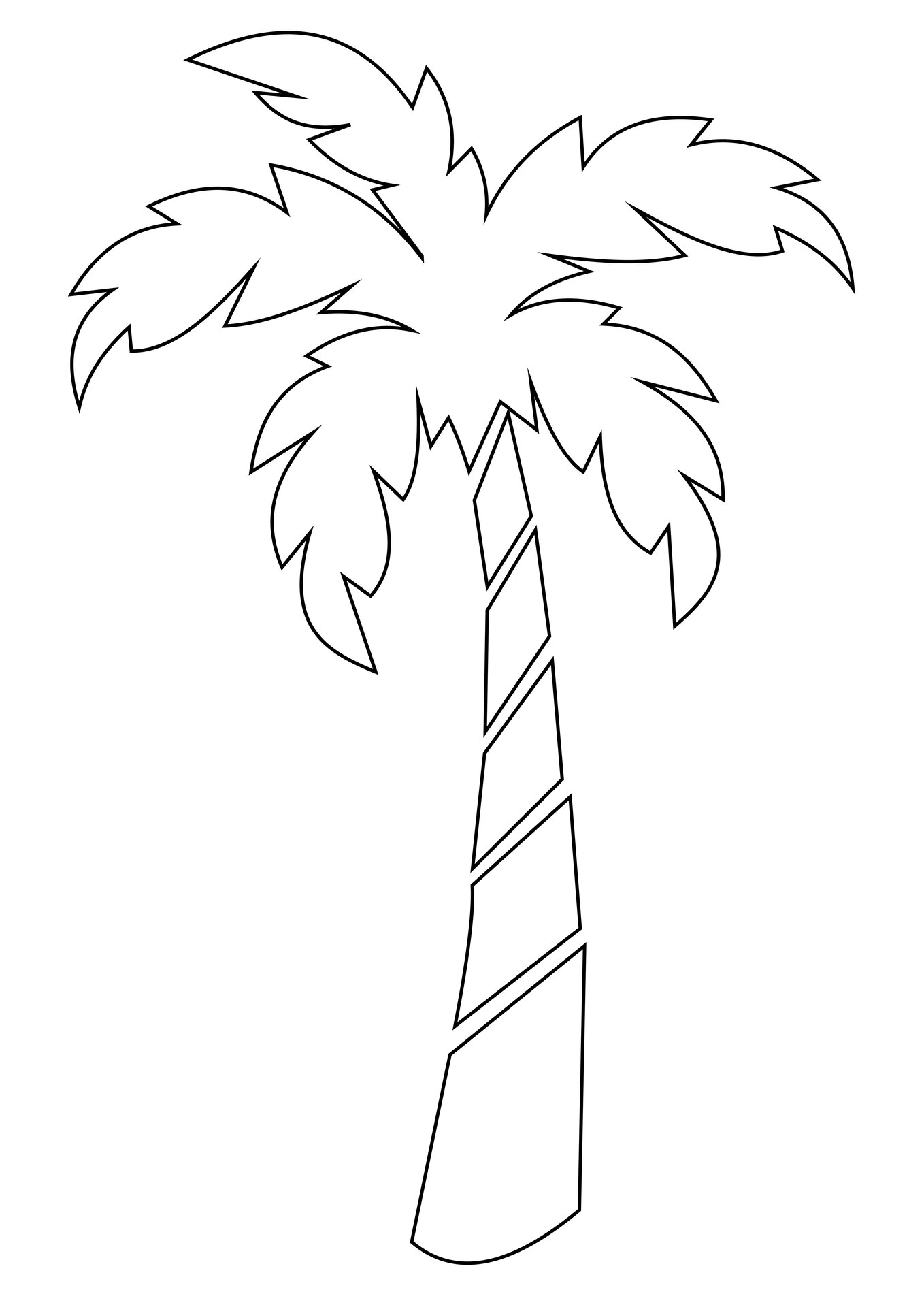 Free Palm Tree Stencil Printables Printable Templates