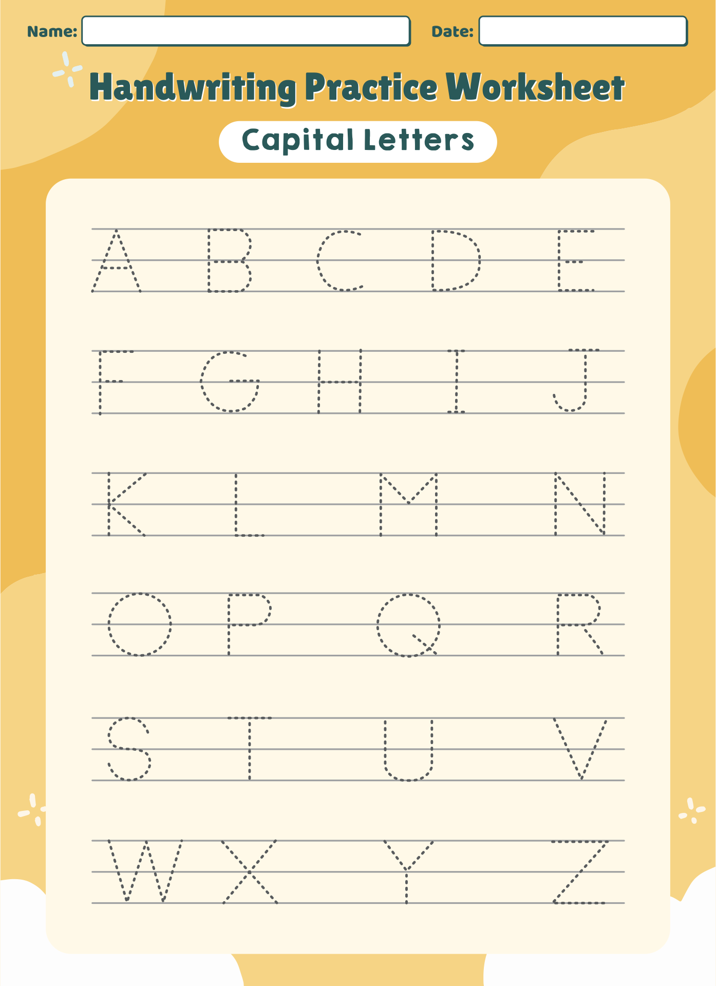 6 Best Free Printable Kindergarten Name Writing Worksheets PDF For Free