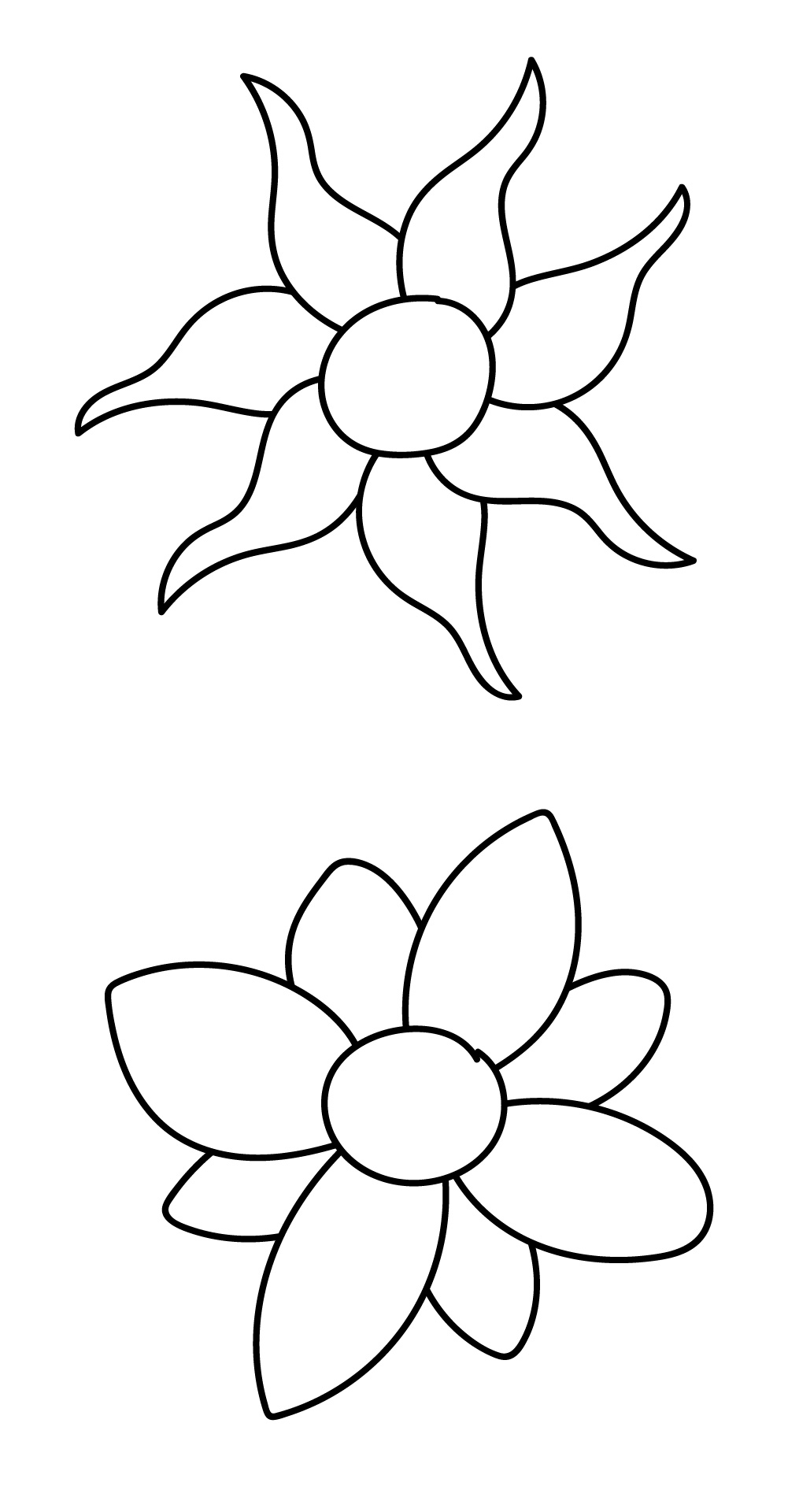 Large Flower Template Printable