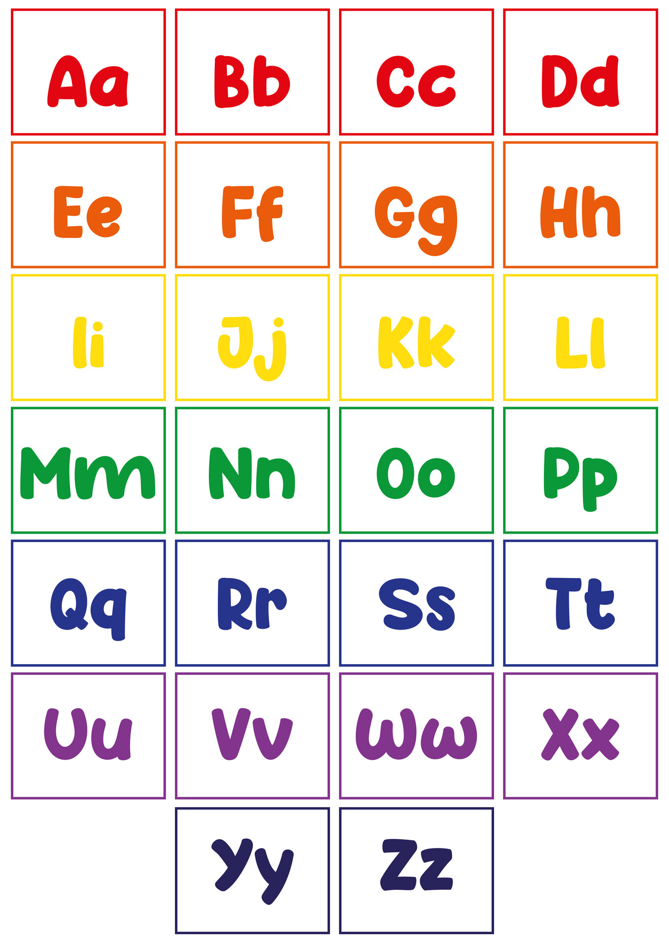 Free Printable Letters Of The Alphabet Upper And Lower Case