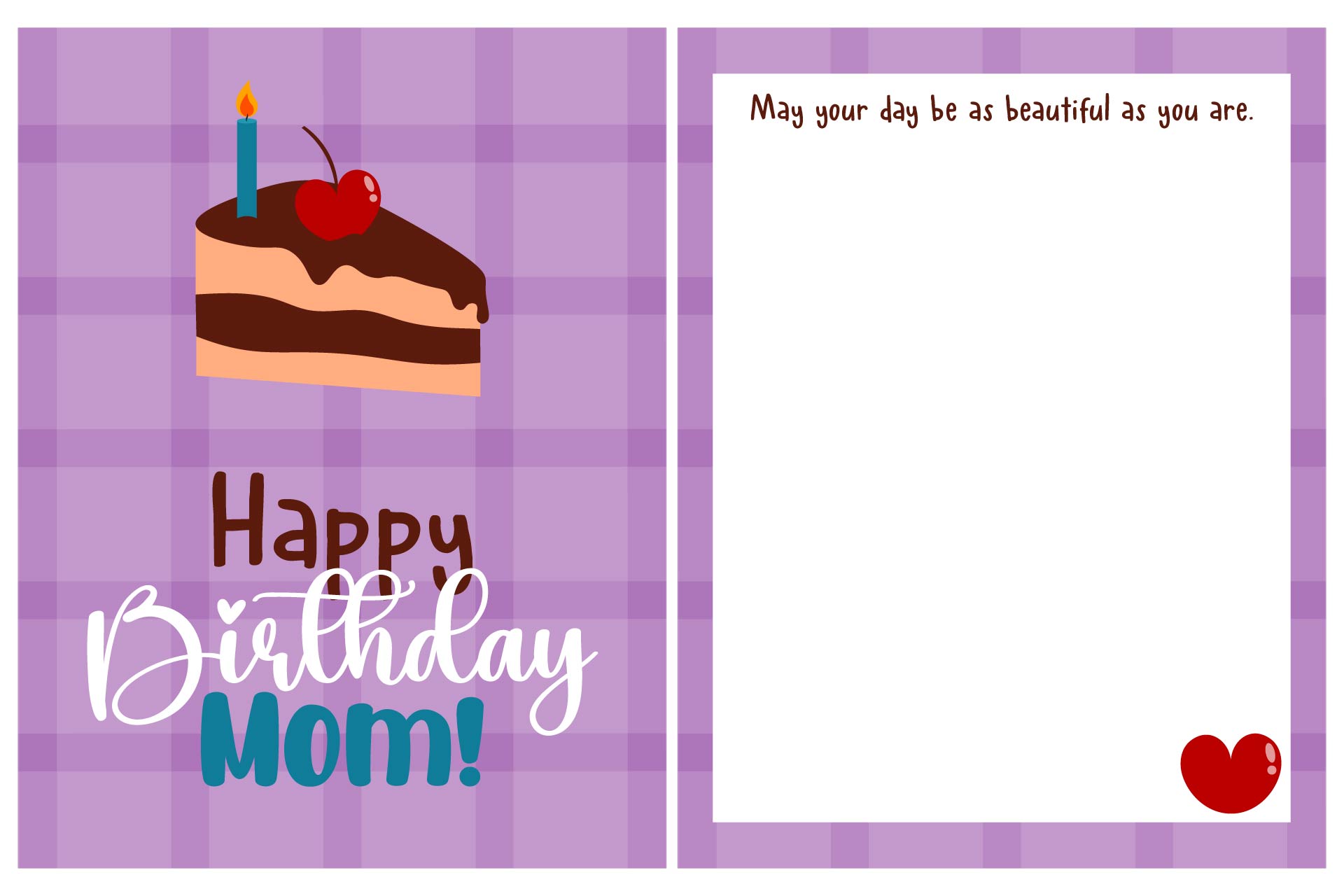 10 Best Printable Birthday Cards For Mom Printablee