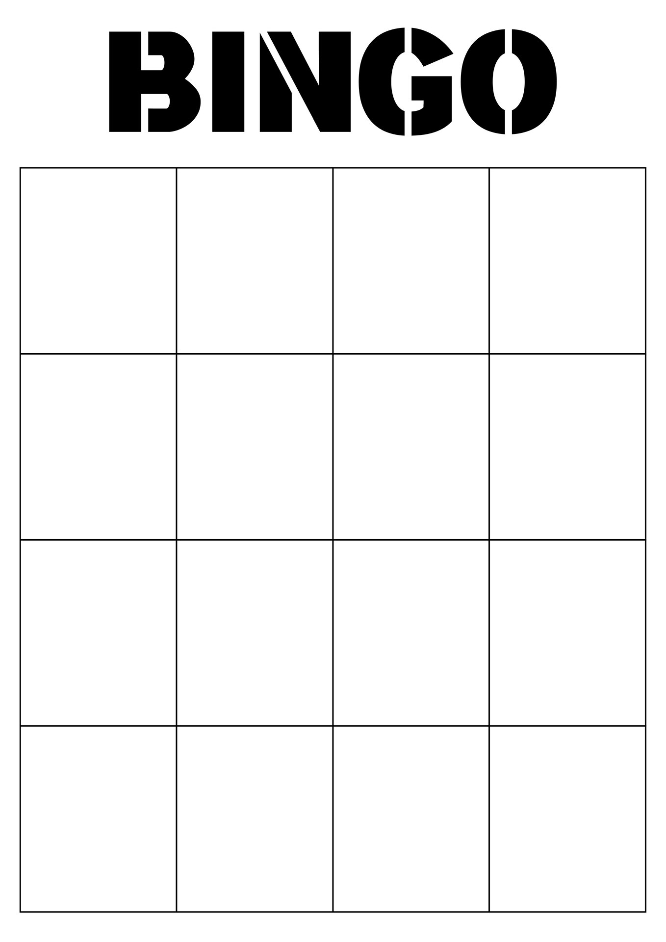 10 Best Free Printable Bingo Template Printablee