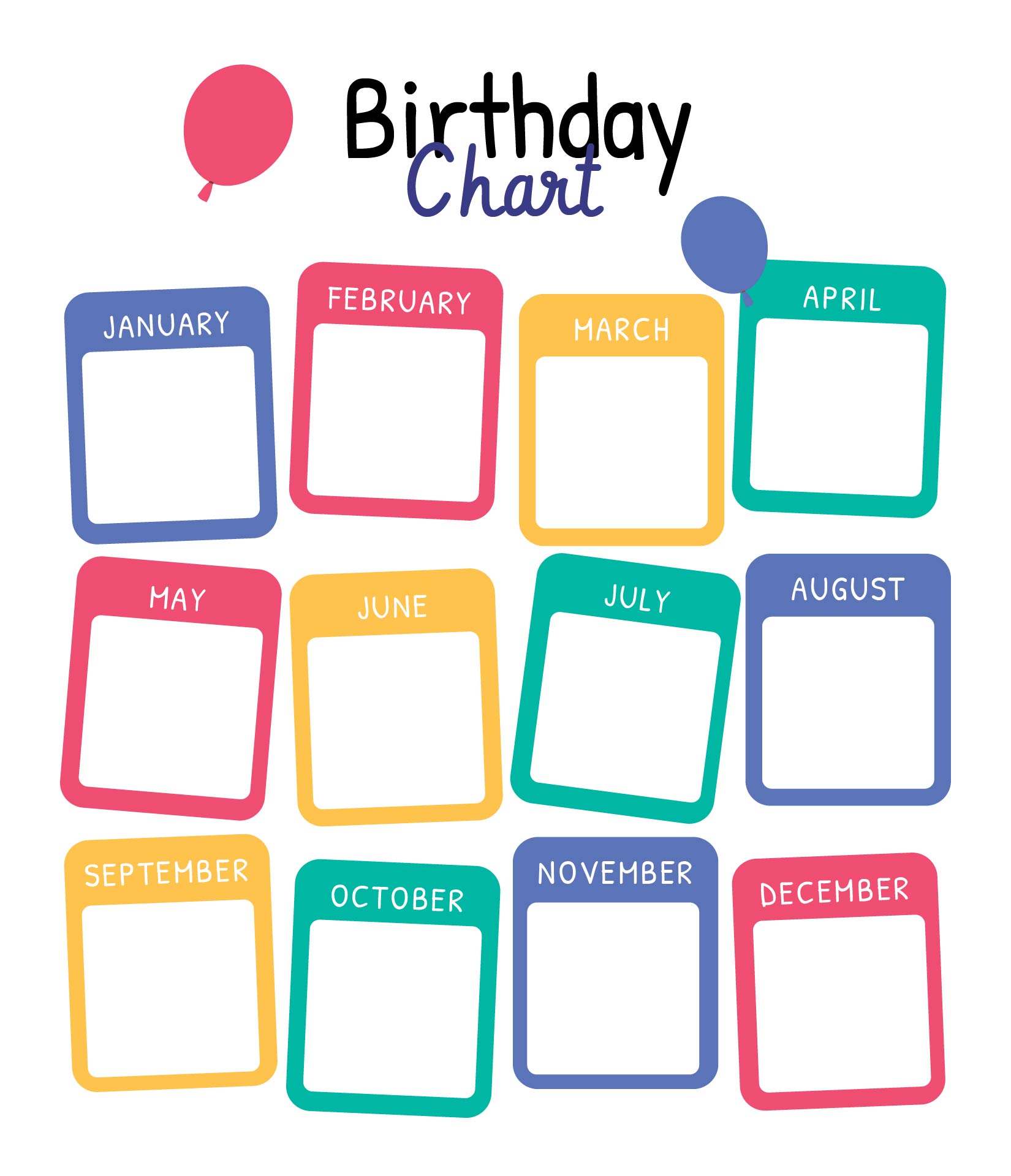 10 Best Happy Birthday Printable Chart Printablee