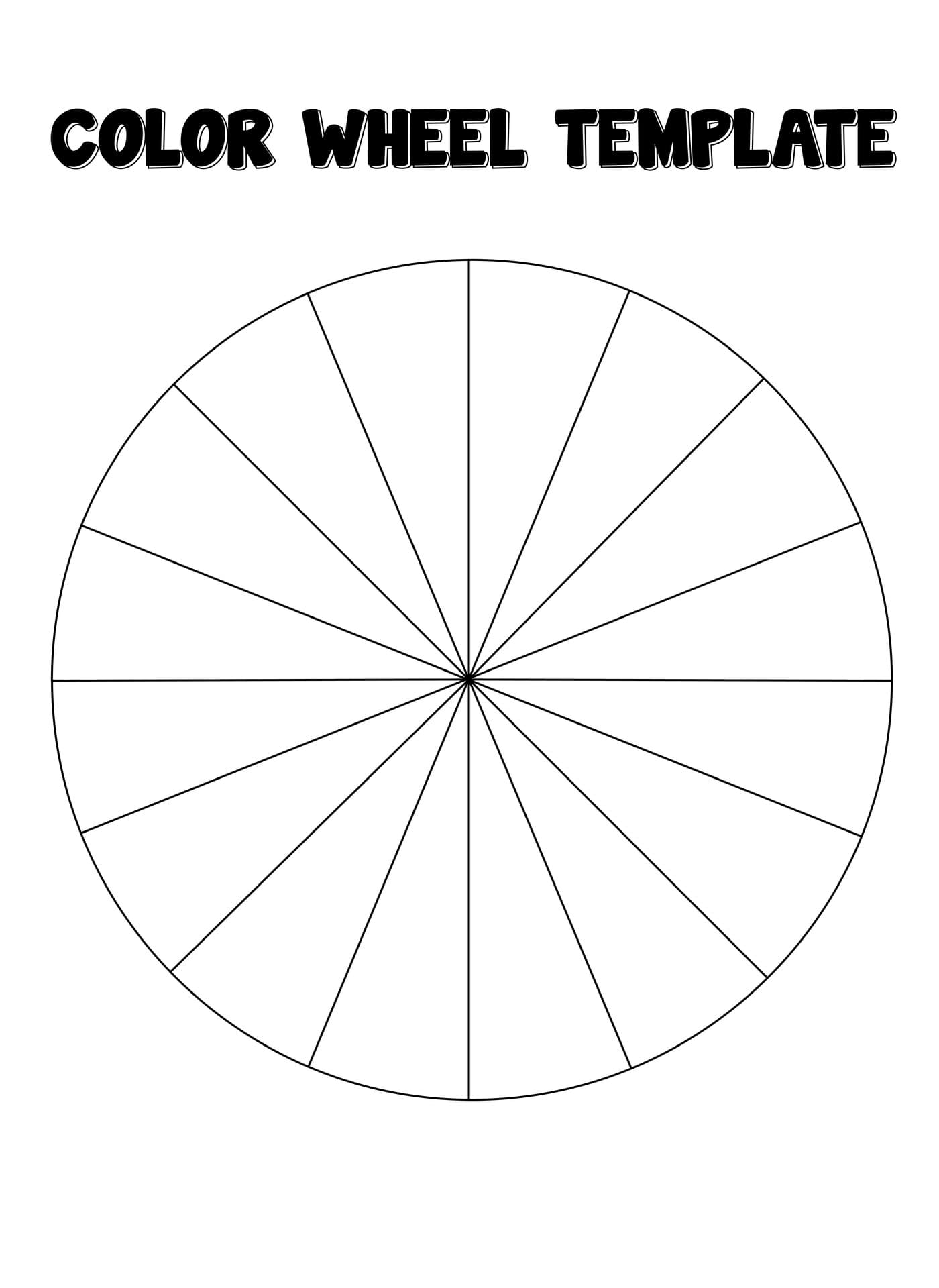 Blank Color Wheel Template - Sarseh.com Blank Color Wheel Template - Sarseh.com