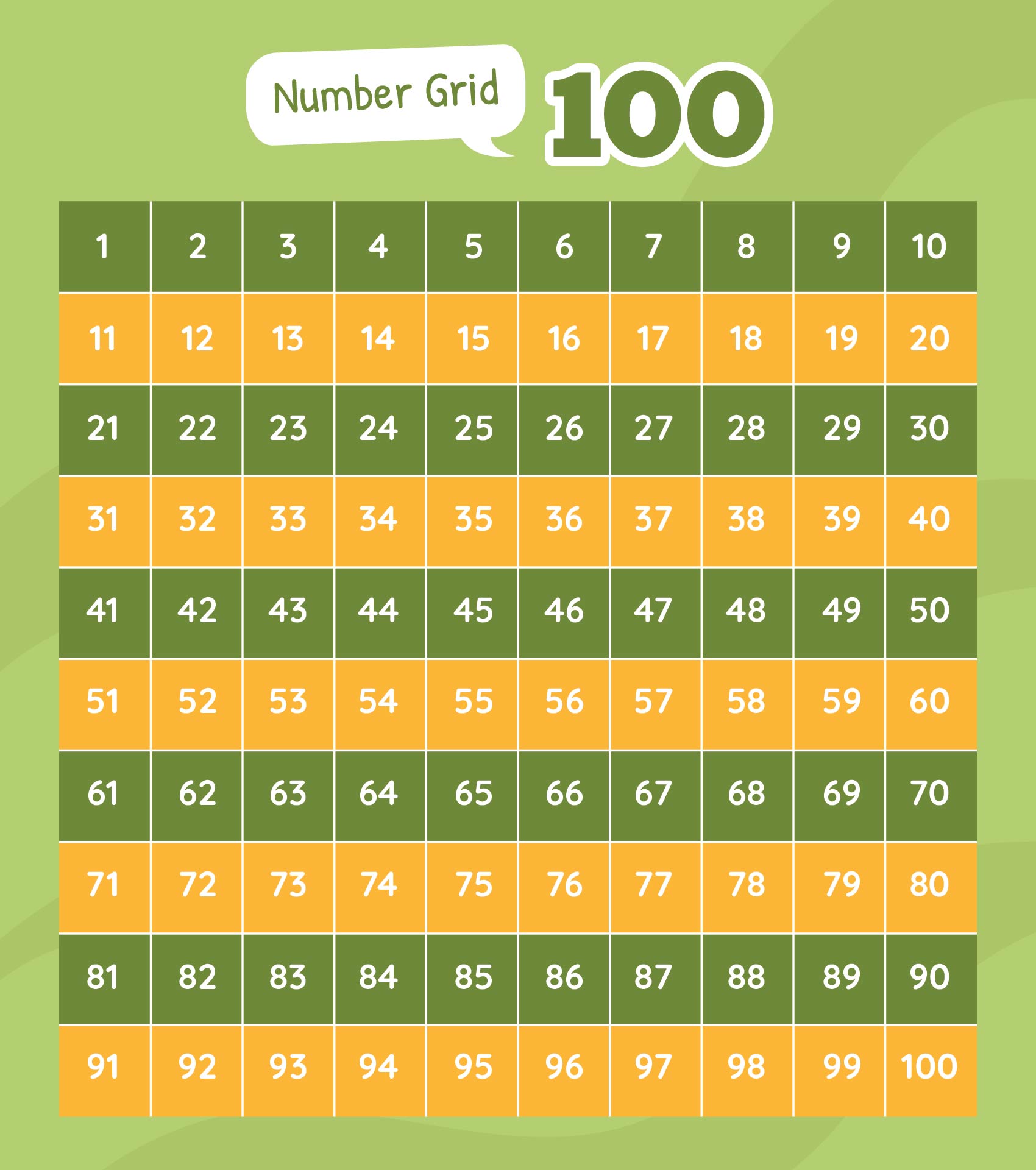 10 Best Printable Number Grid PDF For Free At Printablee