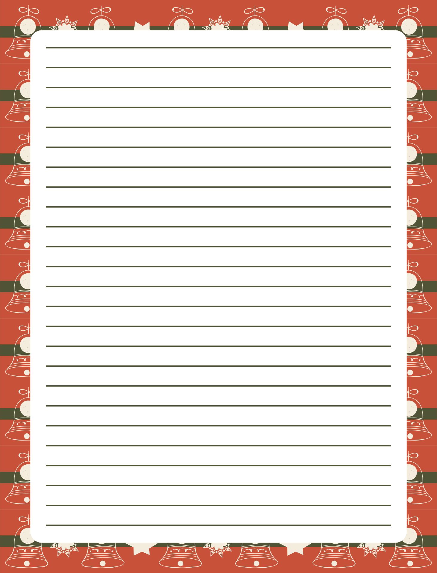 5 Best Printable Christmas Border Writing Paper PDF For Free At Printablee