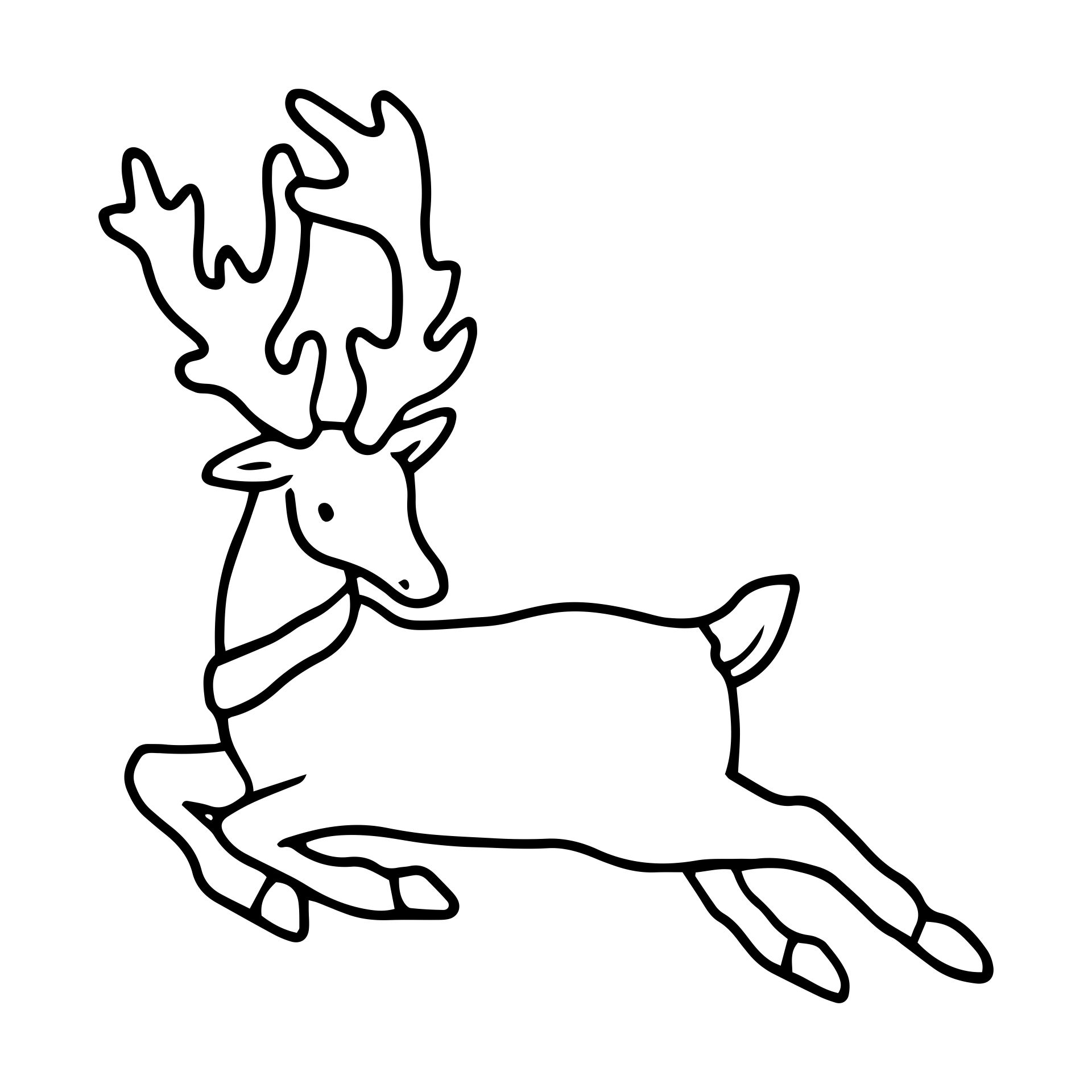 4 Best Free Printable Christmas Reindeer PDF For Free At Printablee