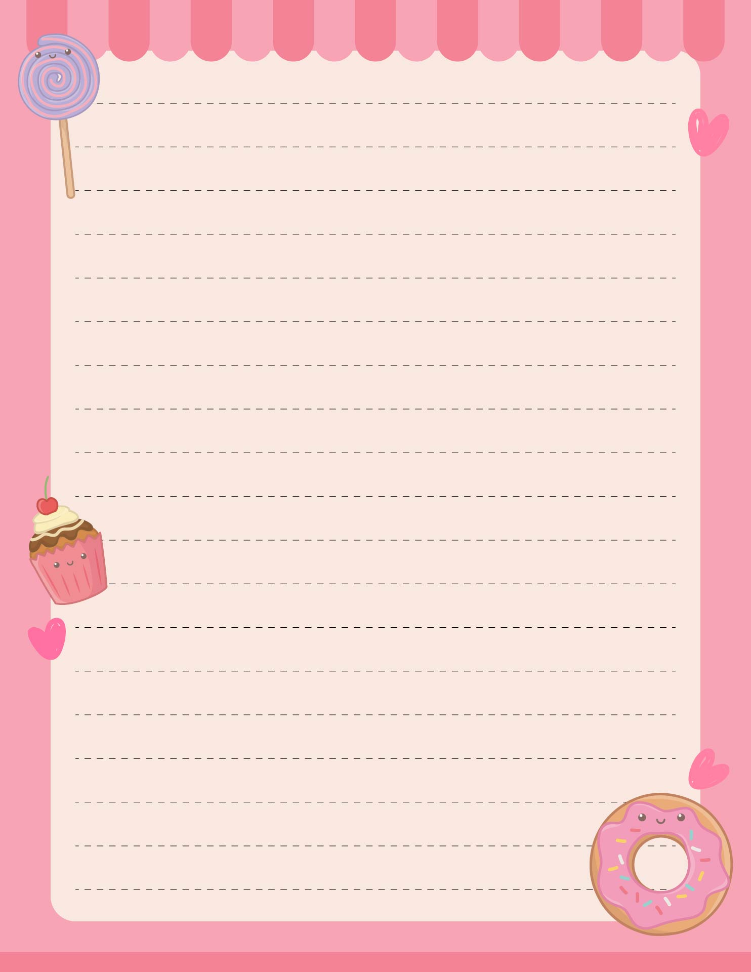 10 Best Printable Letter Paper Cute Printablee